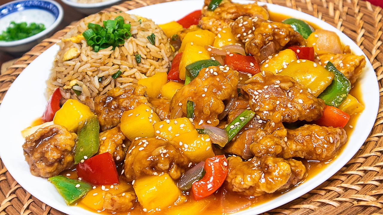 Receta de Pollo con piña chifa