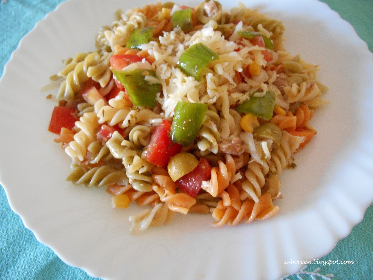 Receta de Ensalada de pasta con atún y cebolla
