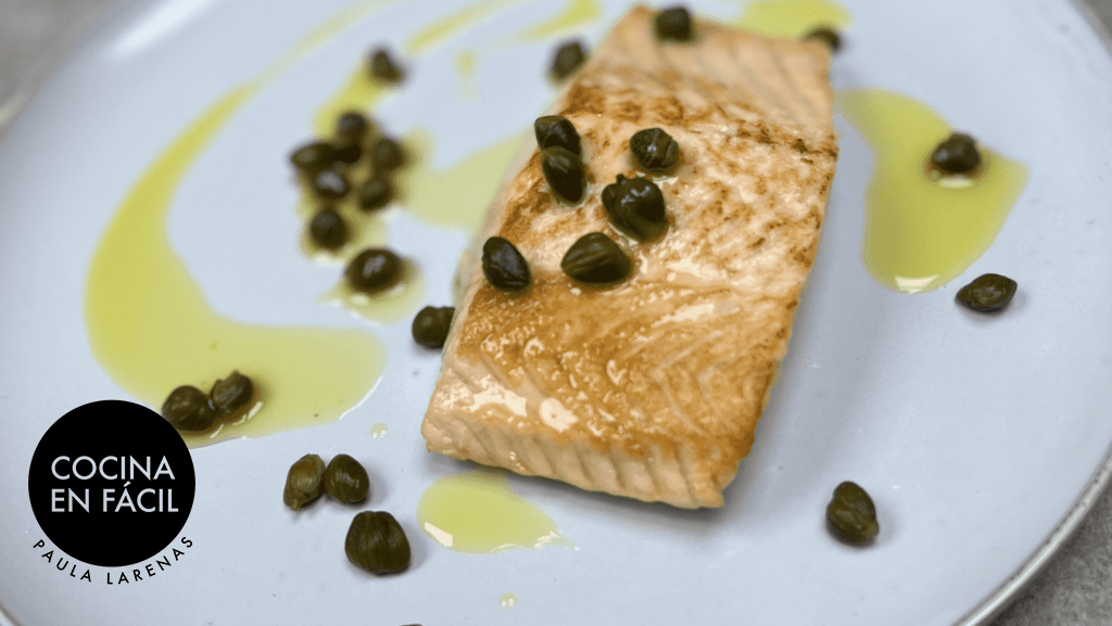Receta de Salmón con alcaparras