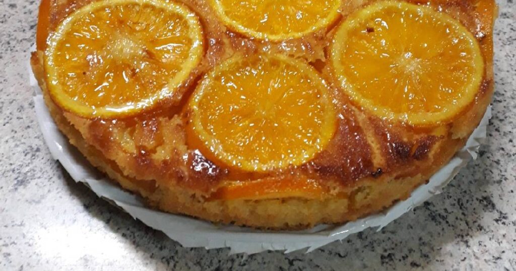 Receta de Torta invertida de naranja