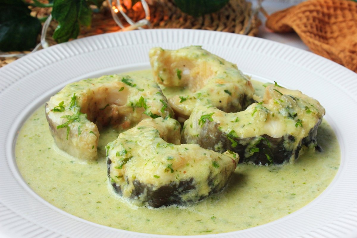 Receta de Congrio en salsa verde
