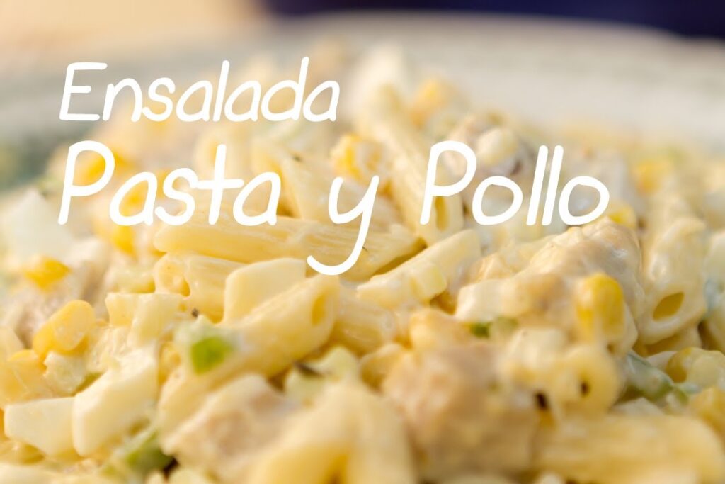 Receta de Ensalada de pasta con pollo y mayonesa