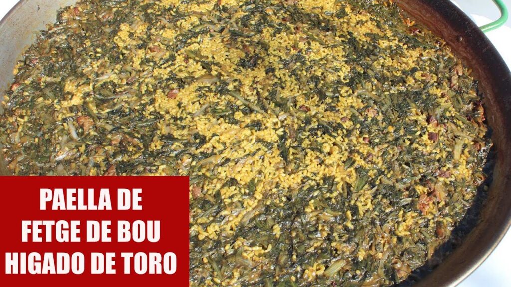 Receta de Paella de hígado de toro