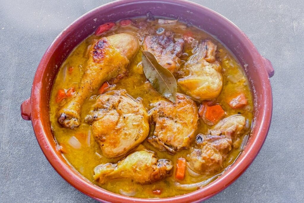 Receta de Pollo a la cazuela