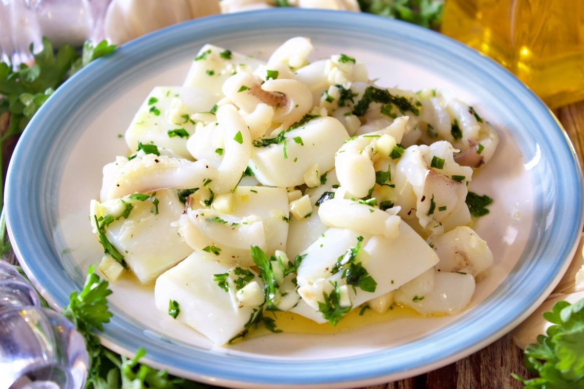 Receta de Sepia a la plancha con ajo y perejil