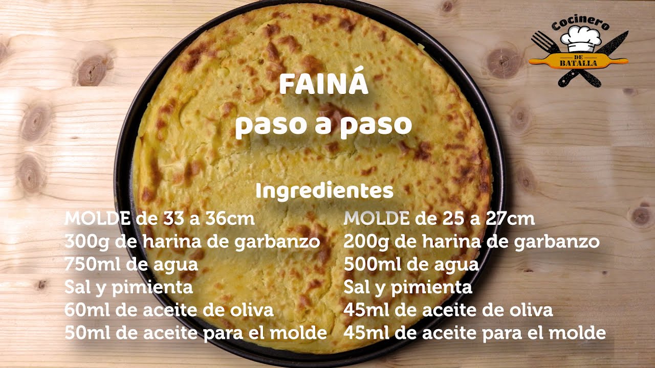 Receta de Fainá pizza