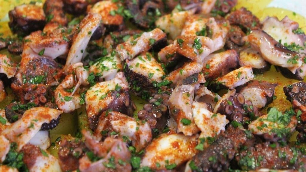 Receta de Pulpo a la mantequilla y ajo
