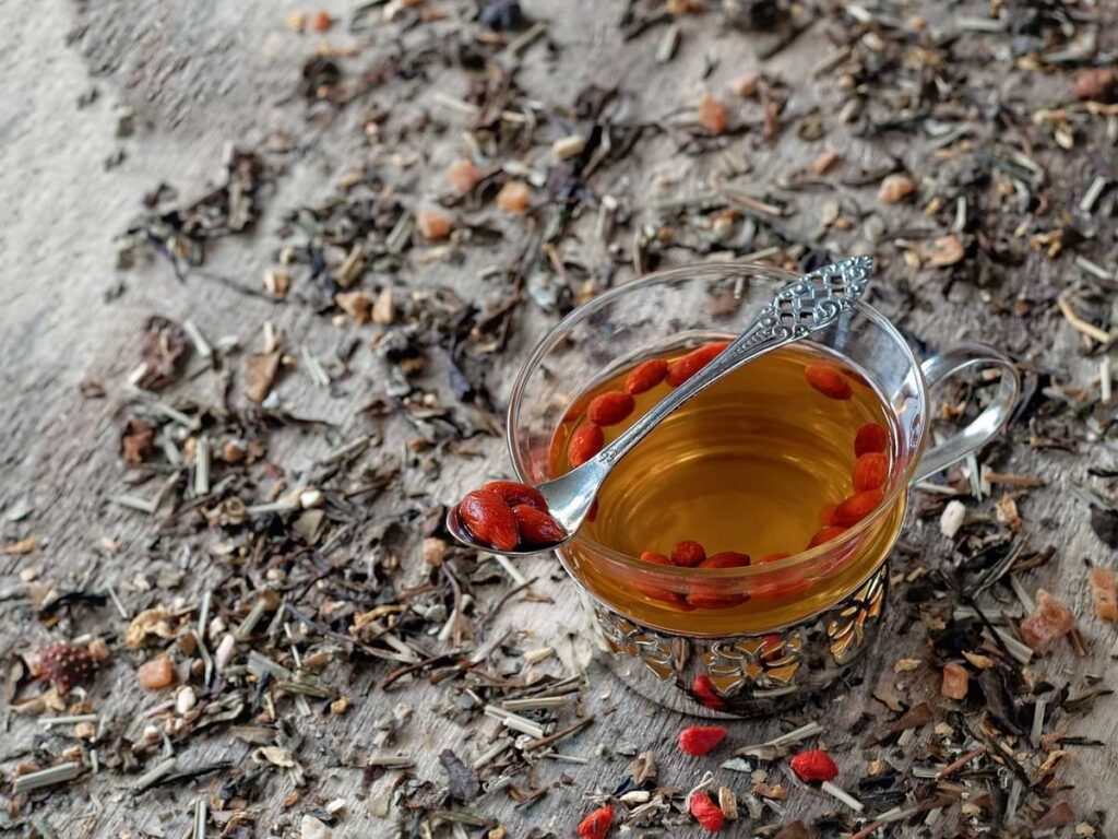 Infusión de bayas goji