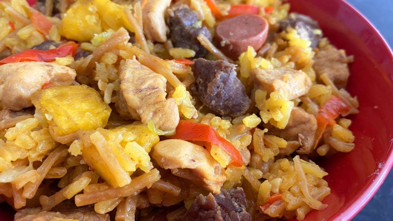 Receta de Arroz a la cubana tradicional