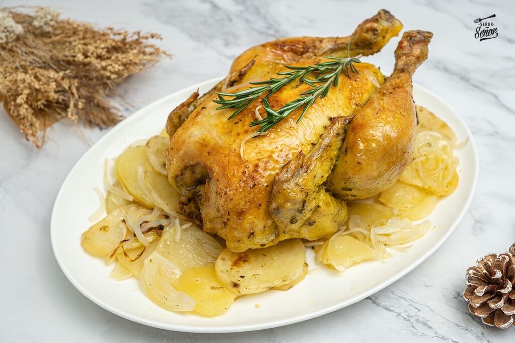 Receta de Pollo asado al horno