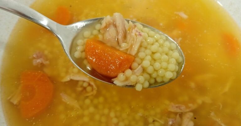Receta de Sopa de contre de pollo